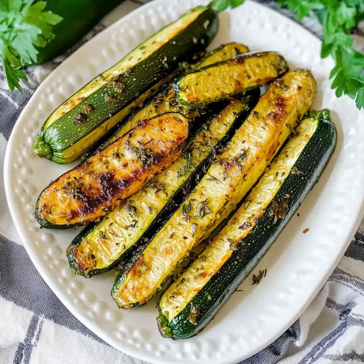 Easy Crispy Roasted Zucchini in 20 Minutes